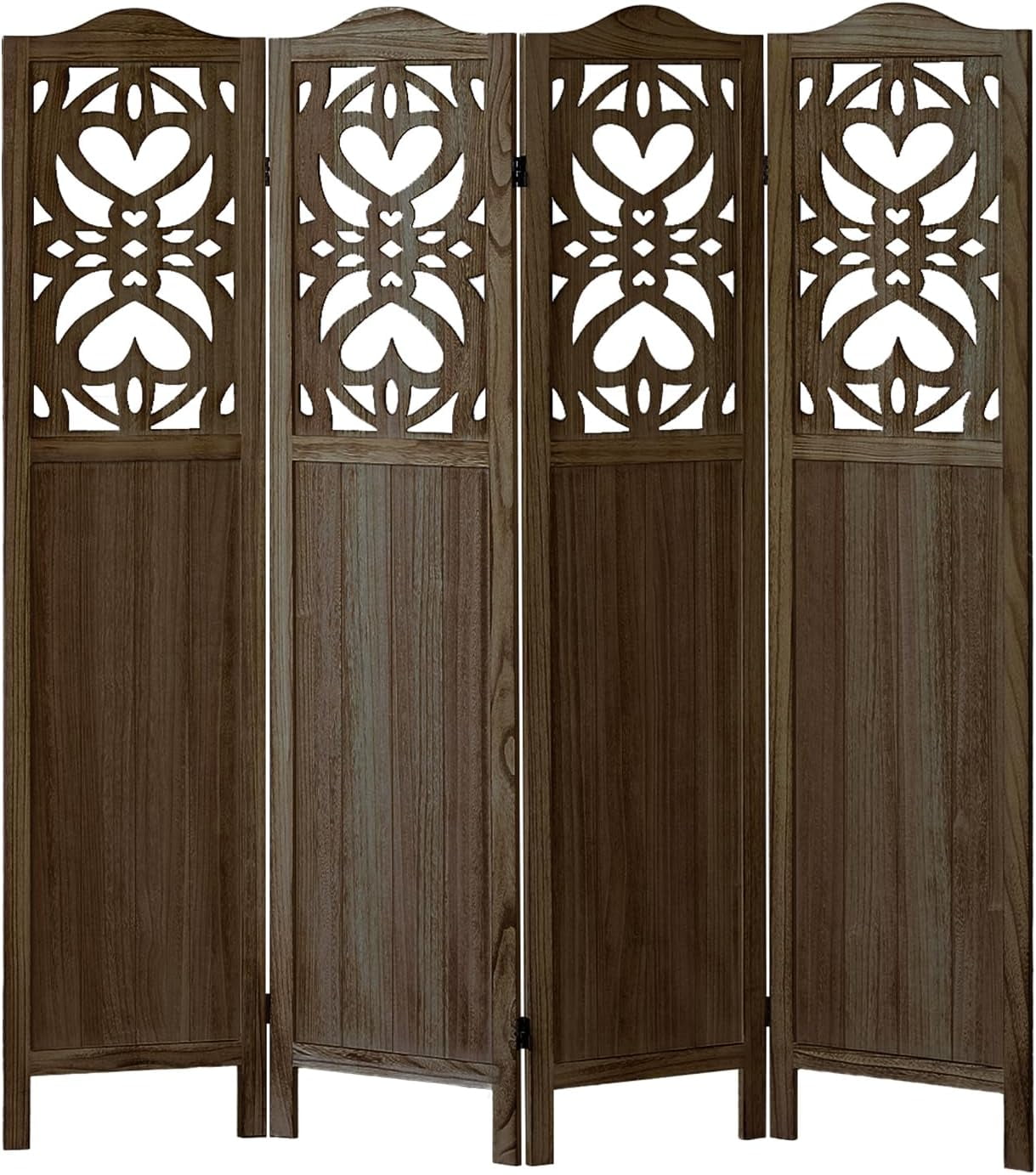 Room Divider 6 Panel Room Divider Tung Wood Room Divider Wall Carved ...