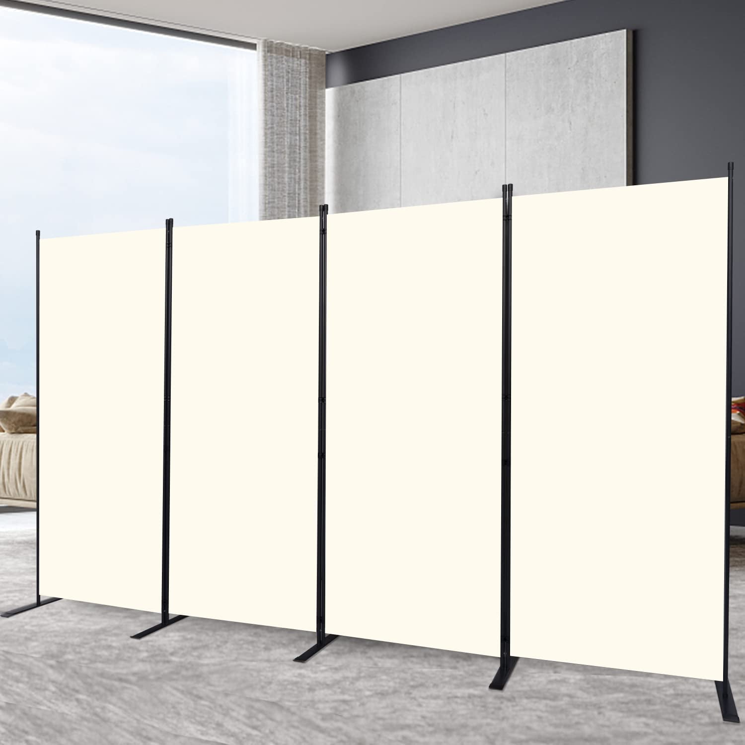 Room Divider 6FT Portable Room Dividers and Folding Privacy Screens ...