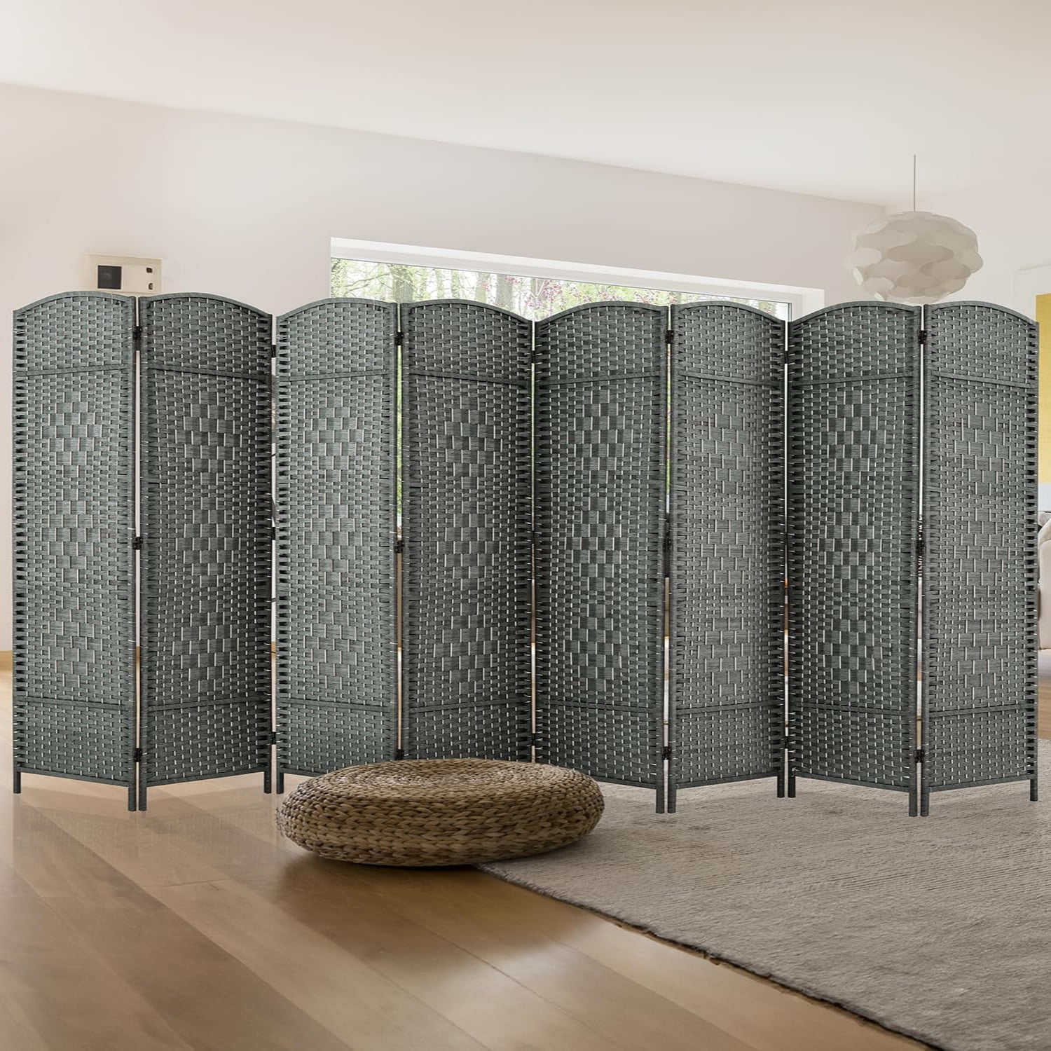 Room Divider 6ft. Tall Extra Wide Privacy Screen Folding Privacy ...