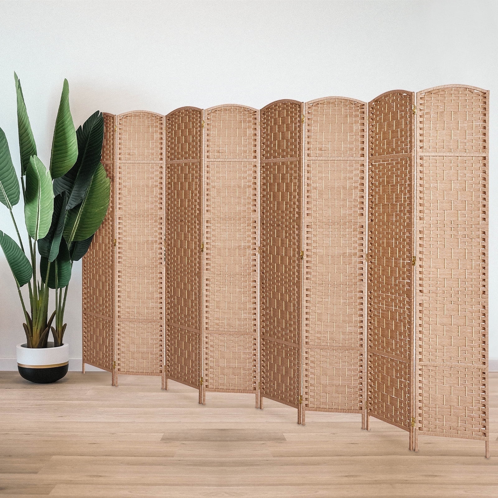 Room Divider 8-Panel Room Partition, Foldable Freestanding Room ...