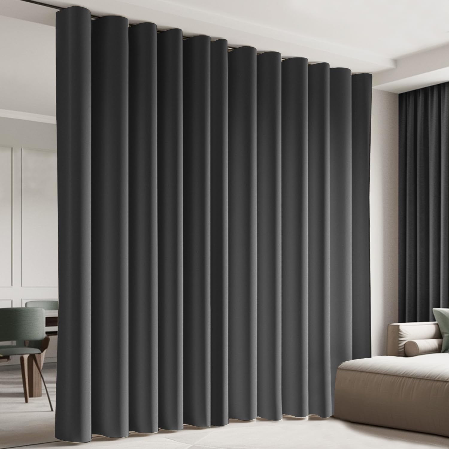 Room Divider Blackout Curtain Track Curtains Wall Dividers Panels ...