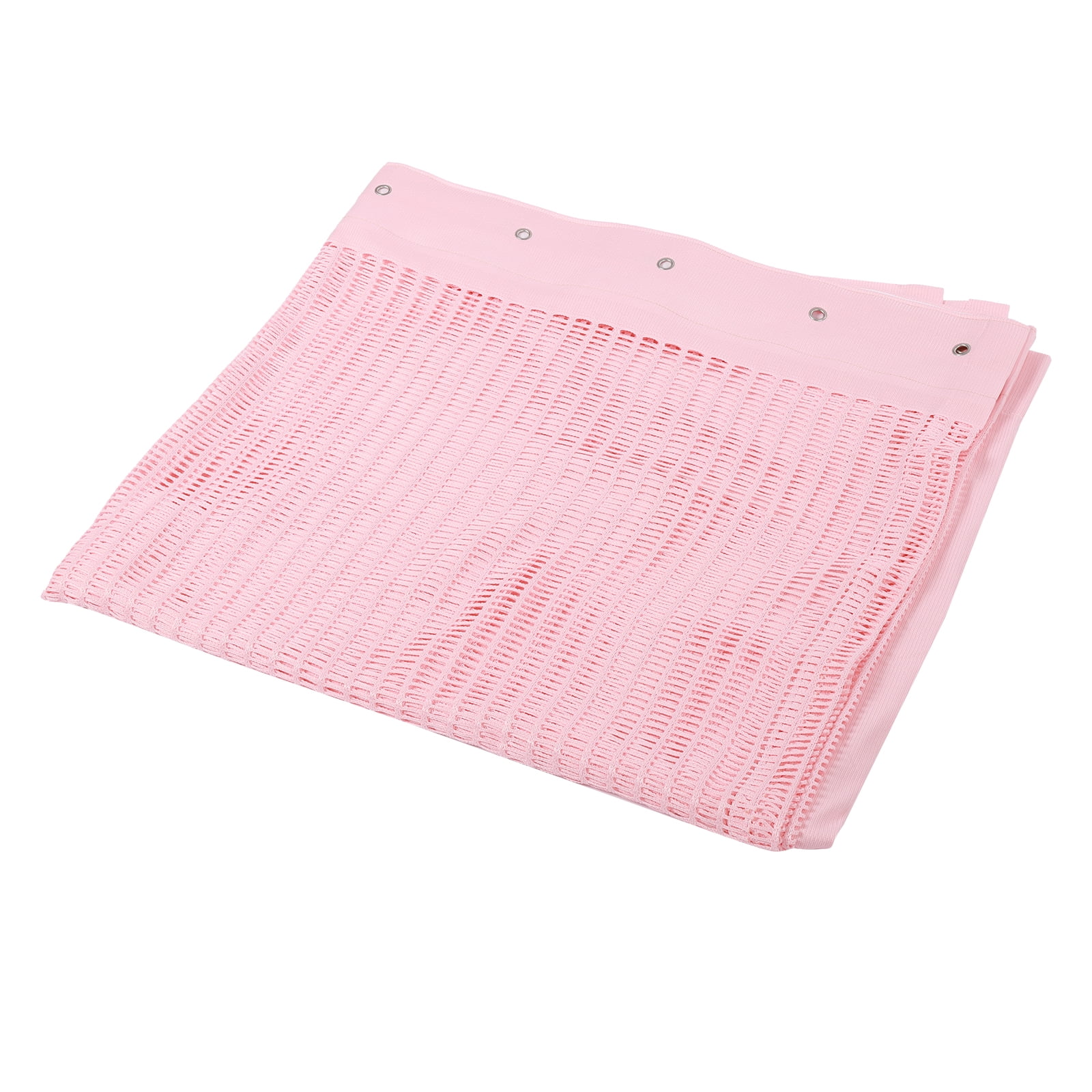 Room Divider Curtain, Pink Cubicle Curtain with Mesh, Semi-Shading 40% ...