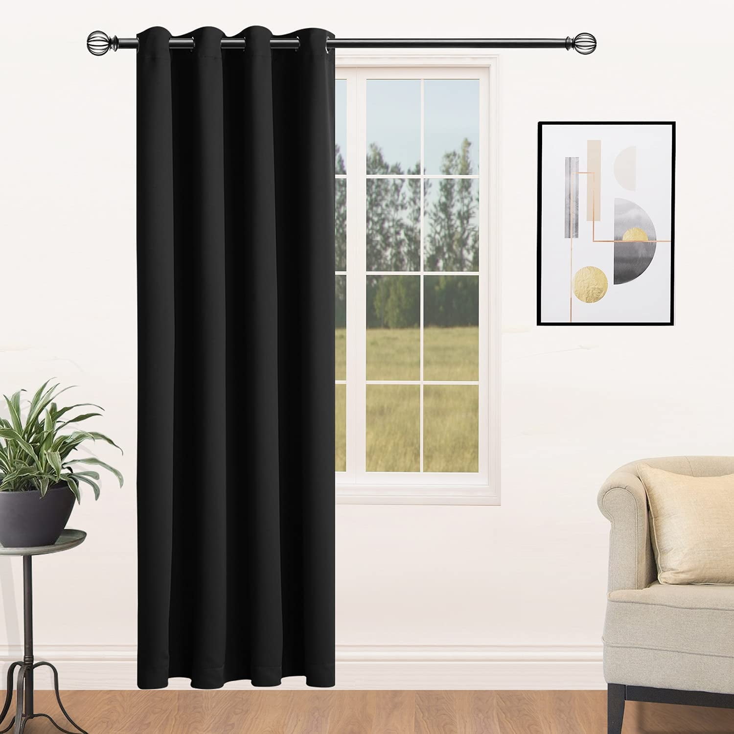 Room Divider Curtain - Privacy Blackout Curtains For Bedroom Partition ...