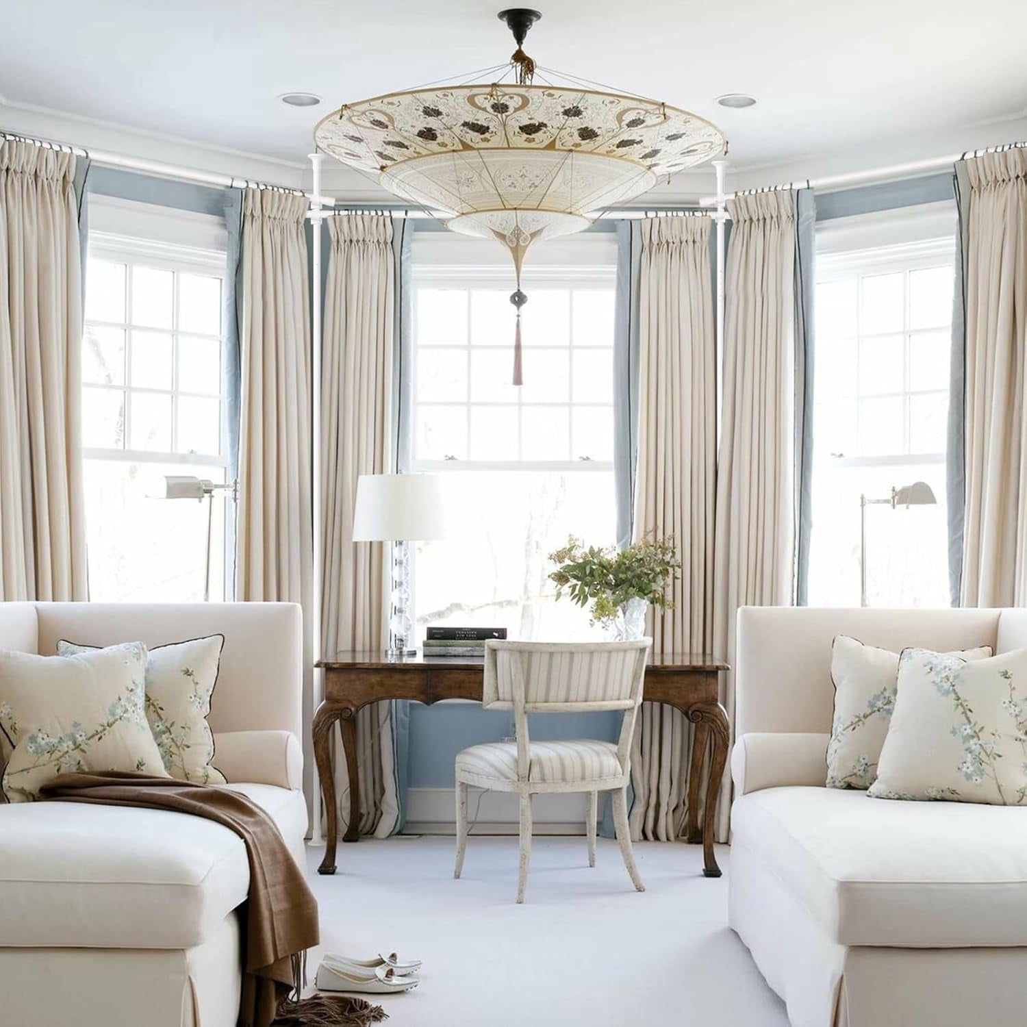Room Divider Curtain Rod, Curtain Rods No Drilling for Room Separation ...