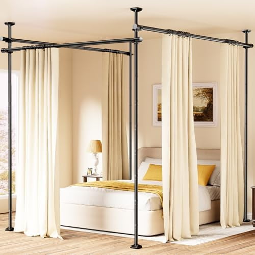 Room Divider Curtain Rod for Wide Space Room Separation, 28-171inch(W ...