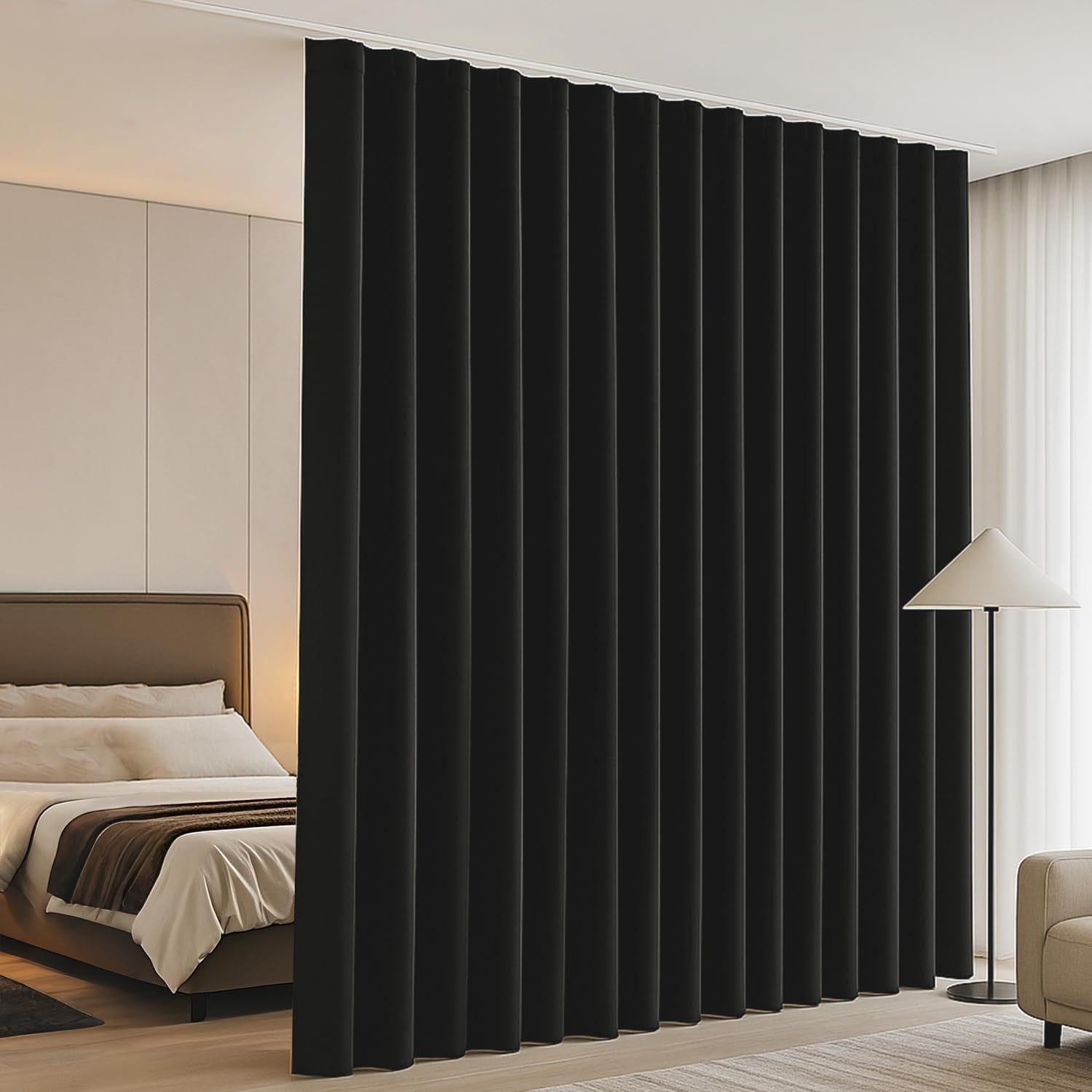 Room Divider Curtains Ceiling Track Sets Blackout Curtain Flexible ...