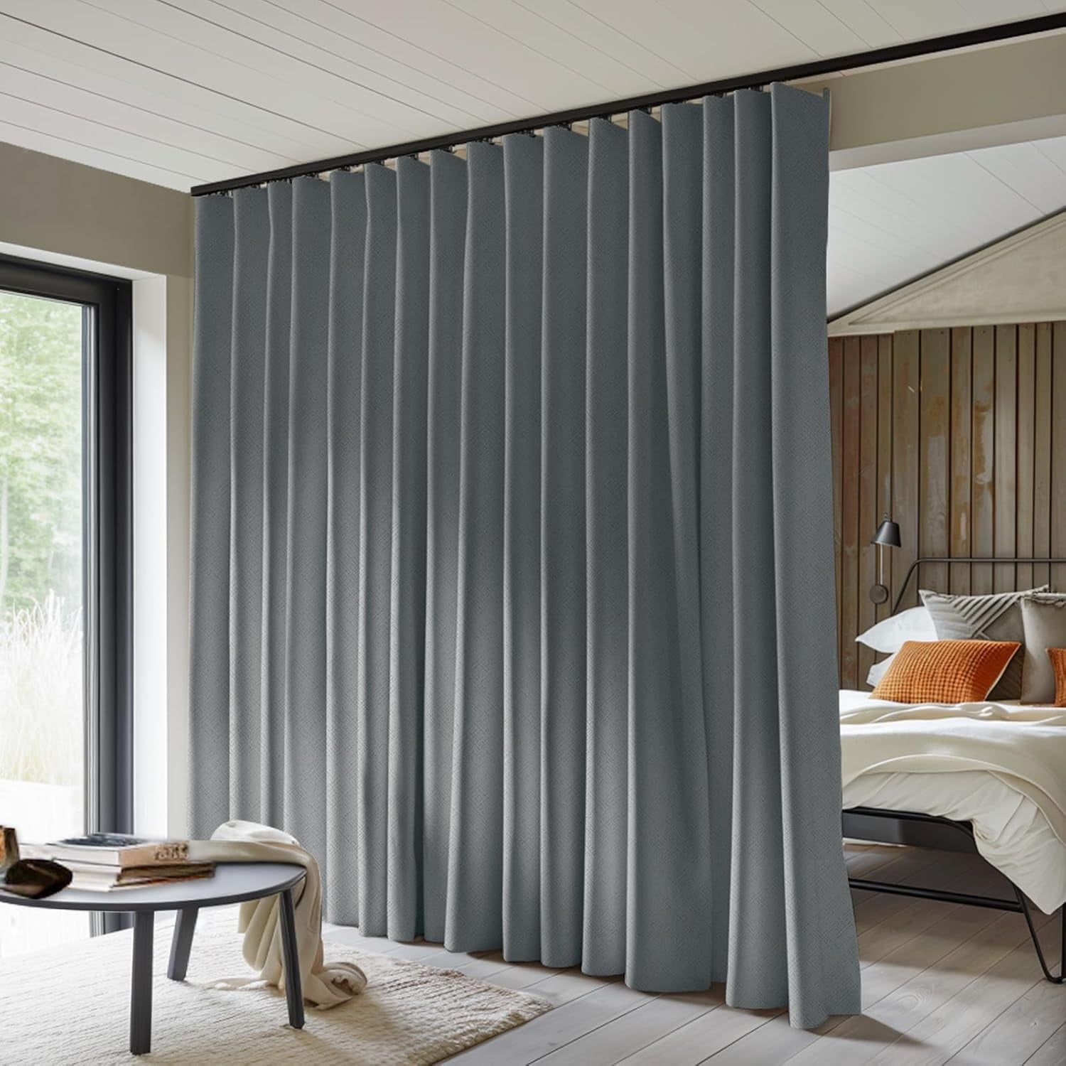 Room Divider Curtains Total Blackout Privacy Panel - Thermal Insulated ...