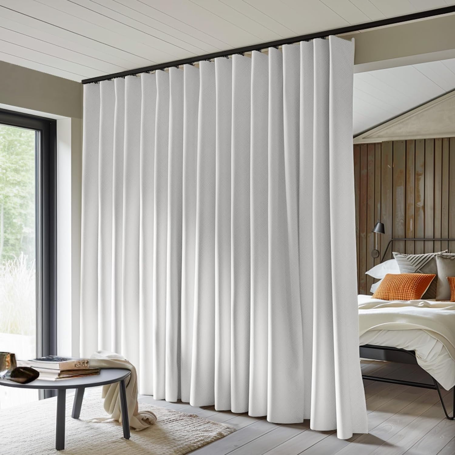 Room Divider Curtains - Total Blackout Privacy Panel - Thermal ...