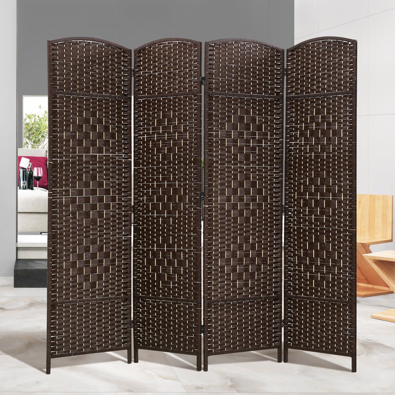 Room Divider Folding Privacy Divider Indoor Wall Divider Portable ...