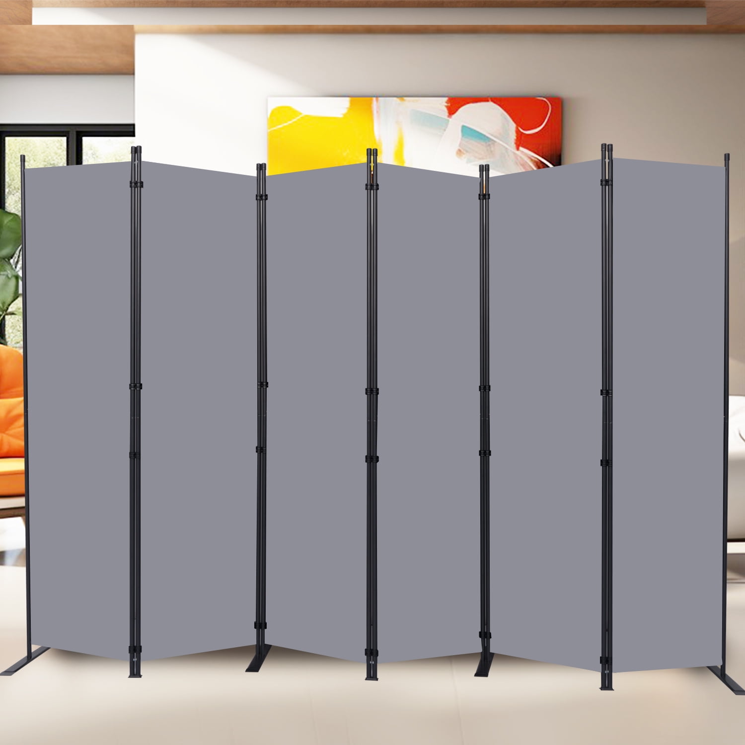 YASRKML Single Panel Privacy Screen, 71''x72''H Large Room Divider Wall ...