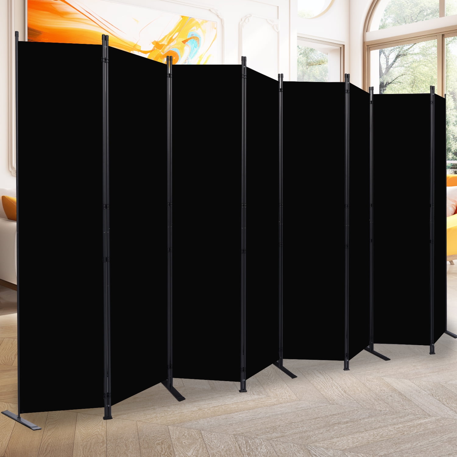 Walmart 8-Panel Foldable Room Divider, Upgraded Wider Feet, 88 ...