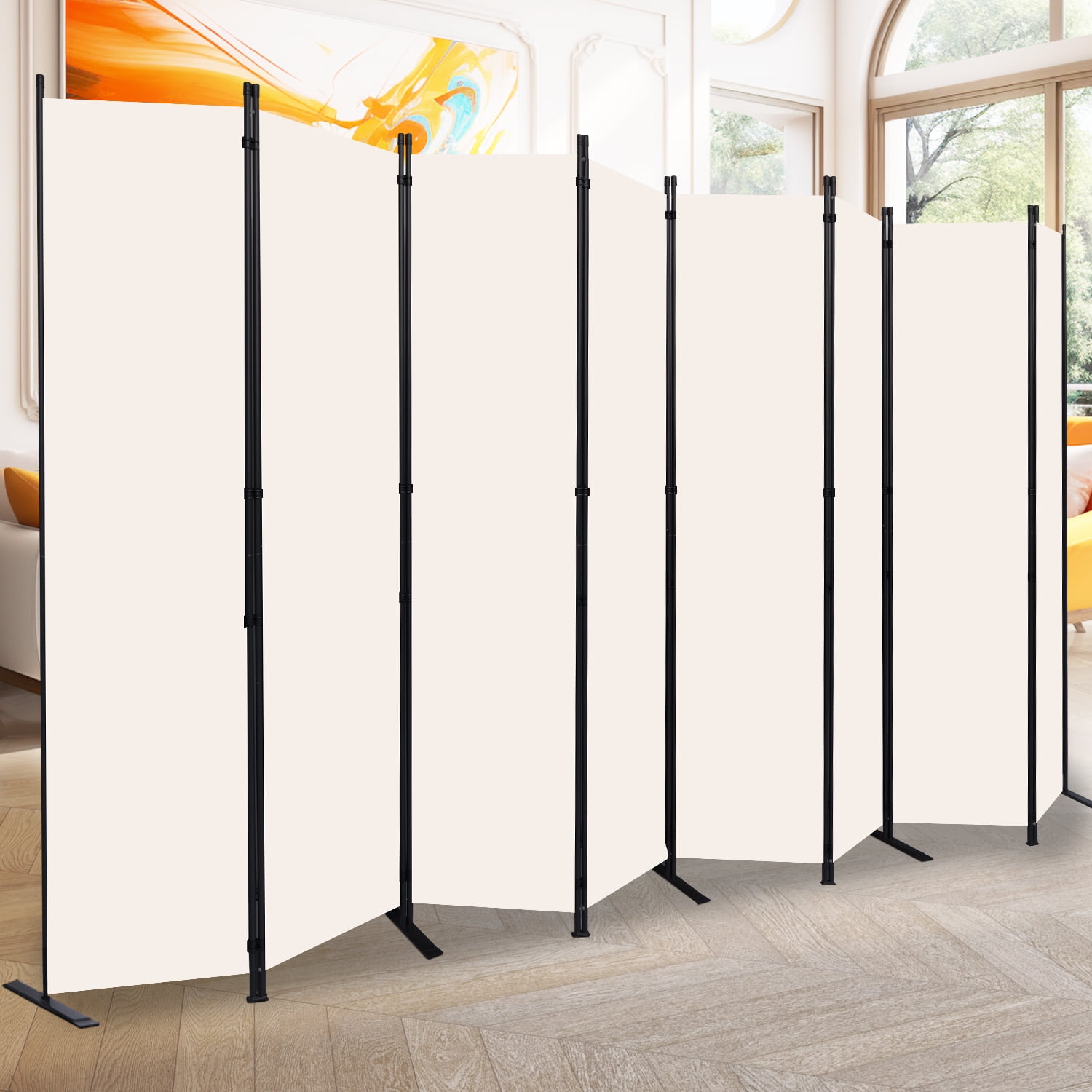 Room Divider Folding Privacy Sceens 8 Panel Partition Room Dividers 88 ...