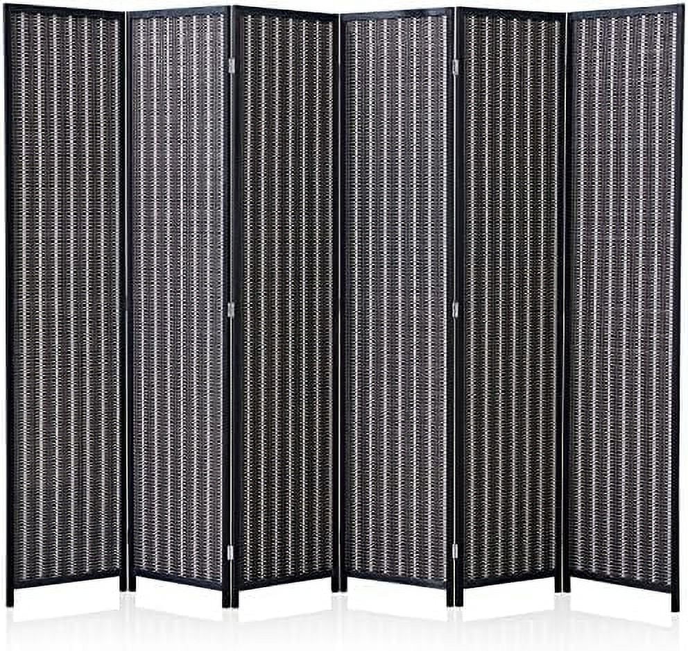 Room Divider Folding Privacy Screen 6 Panel Room Dividers 6 ft. Tall ...