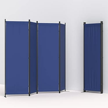 Jostyle Natural Bamboo 5-Panel Room Divider, Freestanding Privacy ...