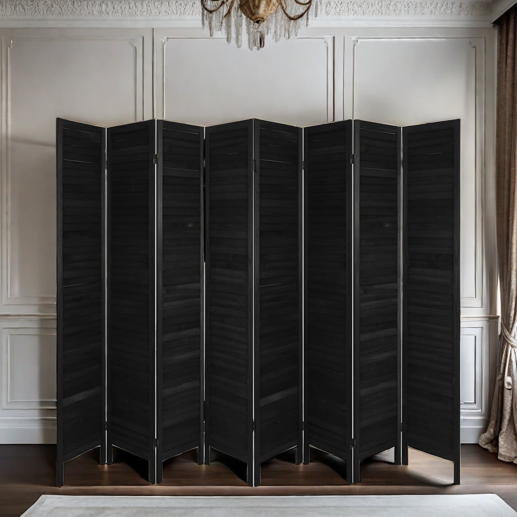 Room Divider, Folding Privacy Screens, 5.6Ft Tall, Wood Freestanding ...