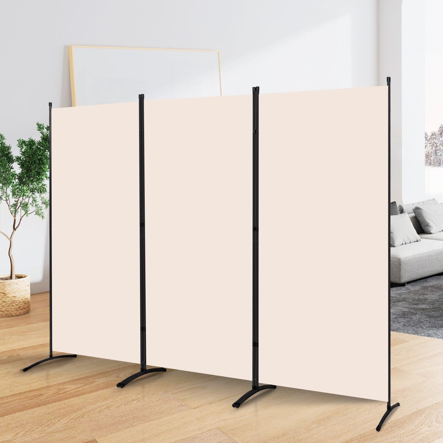 Room Divider Folding Privacy Screens, Portable Room Divider Panel 3 ...