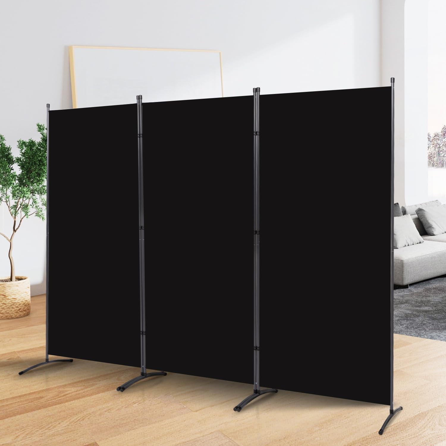 Room Divider Folding Privacy Screens, Portable Room Divider Panel 3 ...