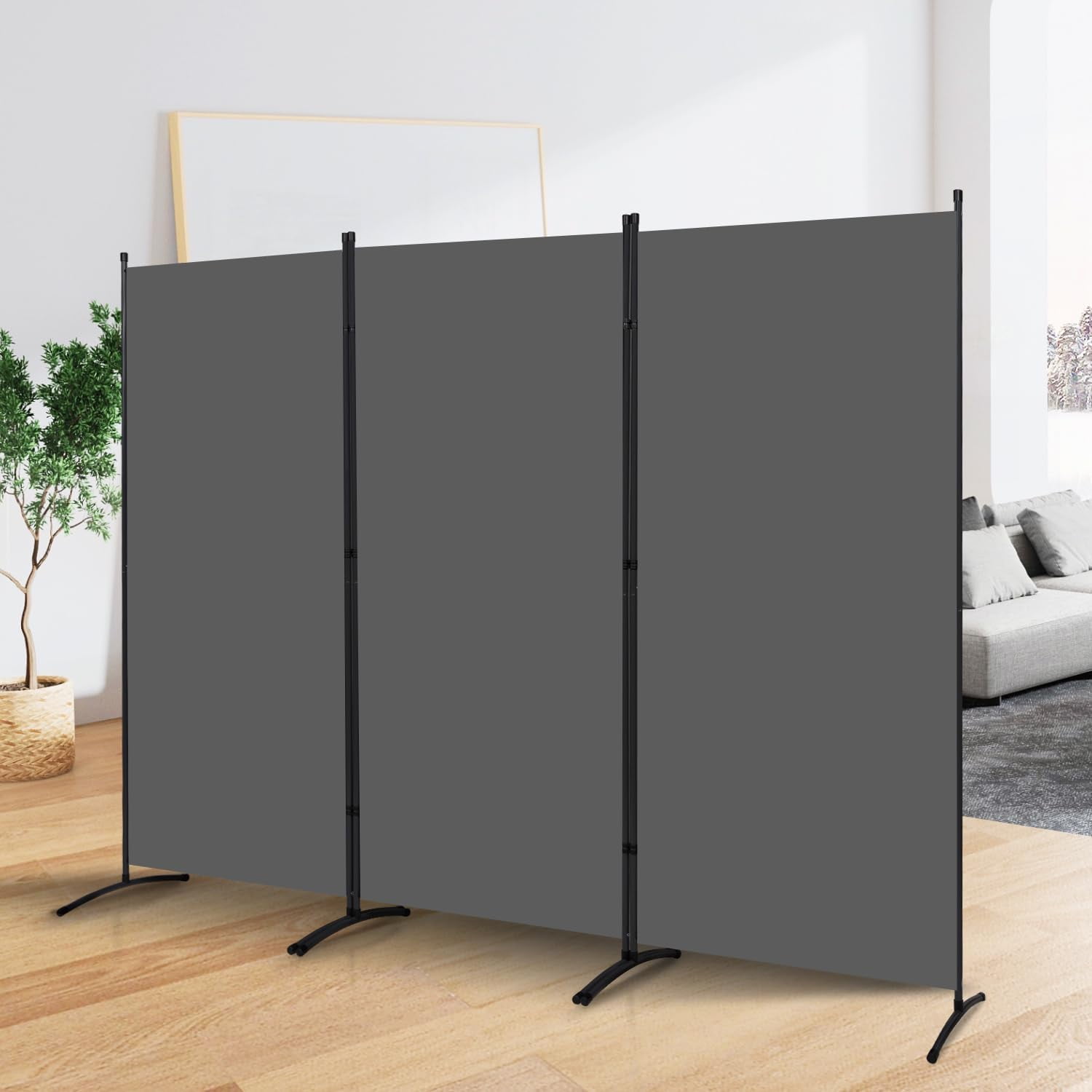 Room Divider Folding Privacy Screens, Portable Room Divider Panel 3 ...