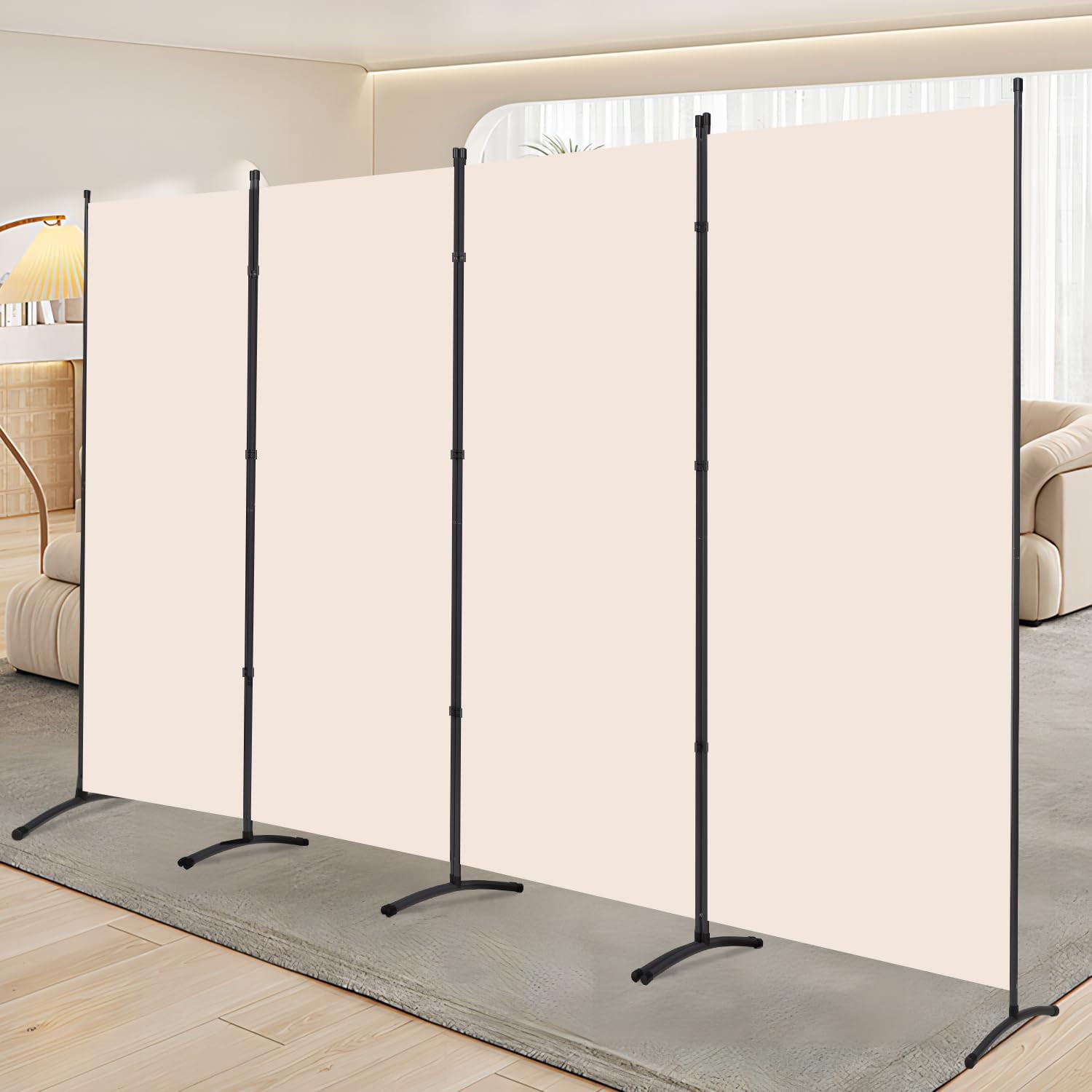 Room Divider Folding Privacy Screens, Portable Room Divider Panel 4 ...