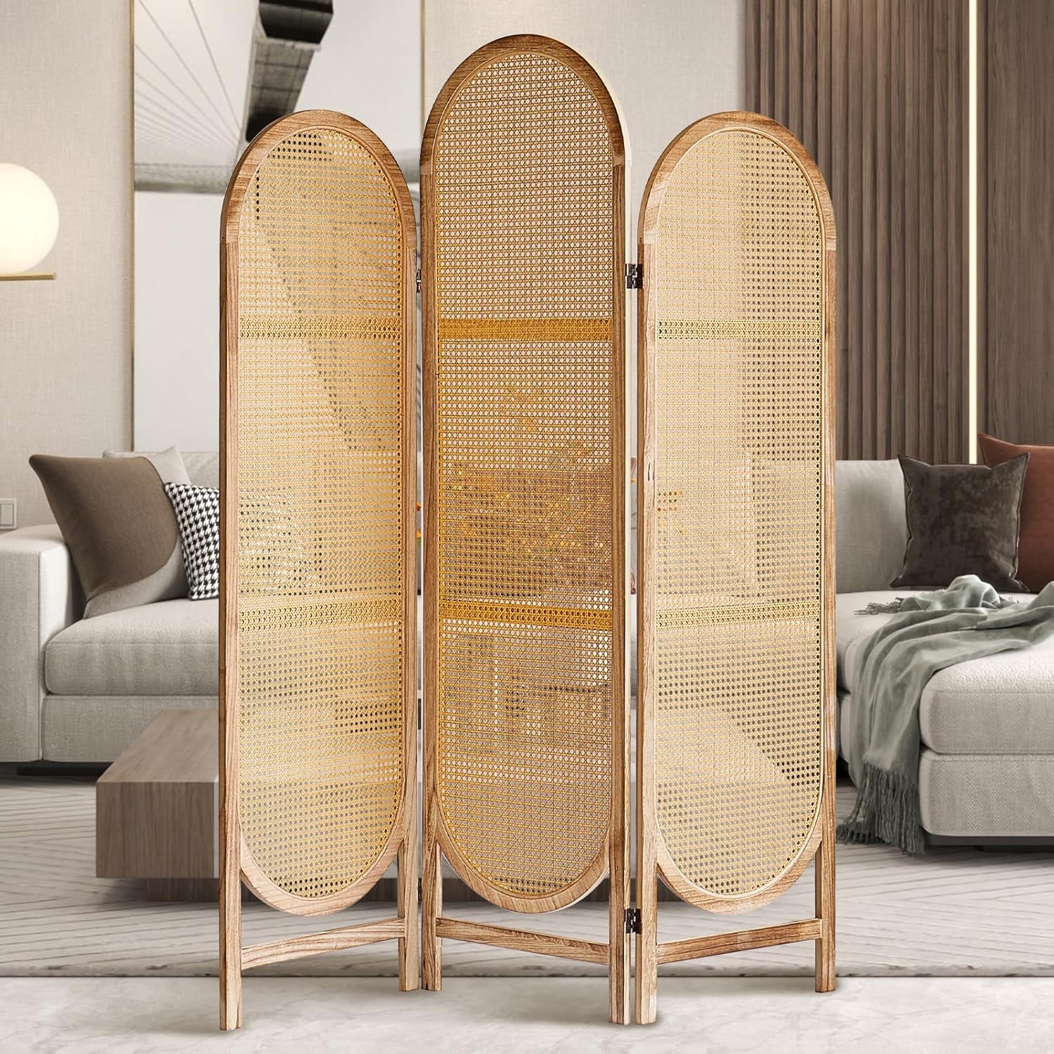 Room Divider Panel, 3 Panel Roomdivider Wall, Wood Room Dividers and ...