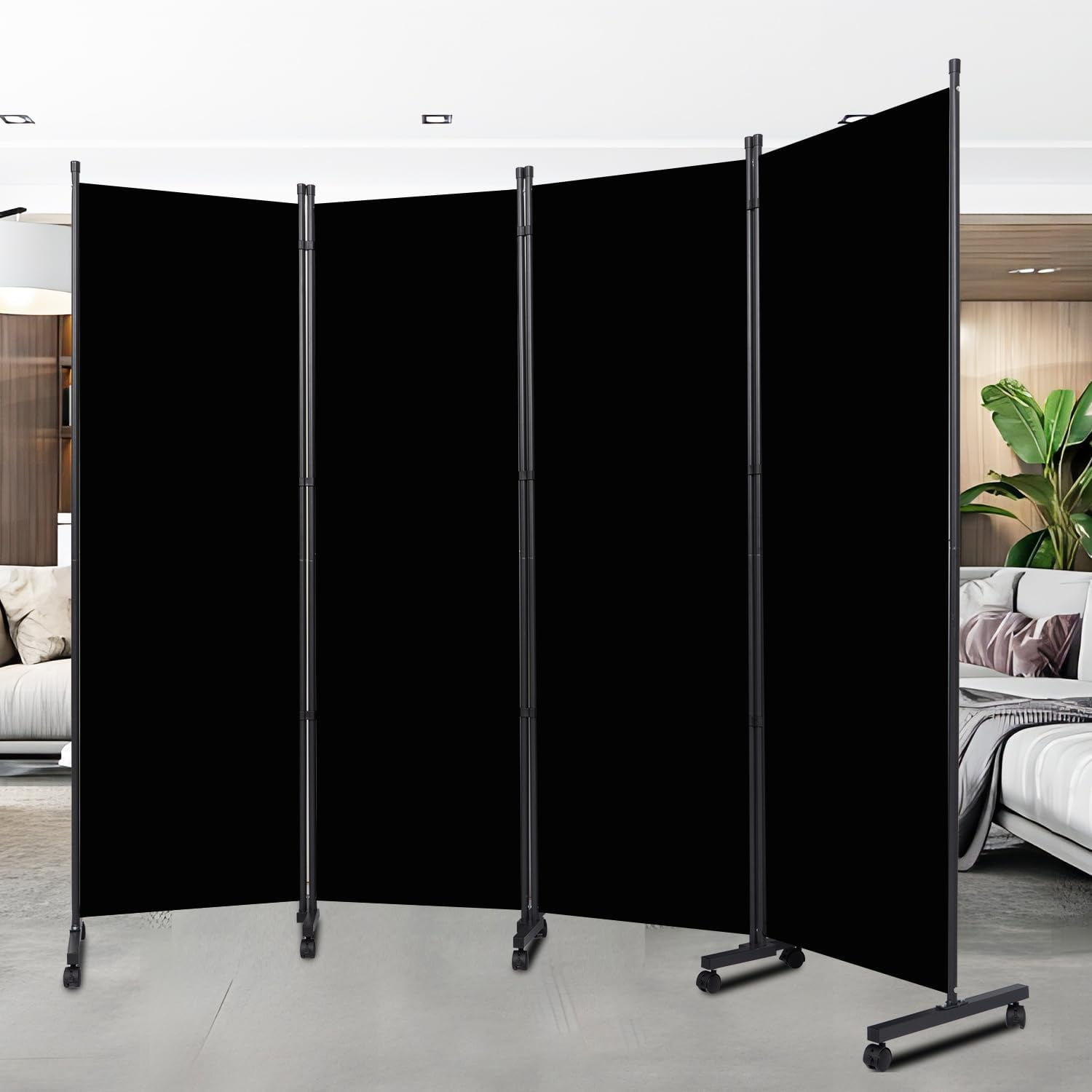 Room Divider Portable 88'' Partition Room Dividers and Folding Privacy ...