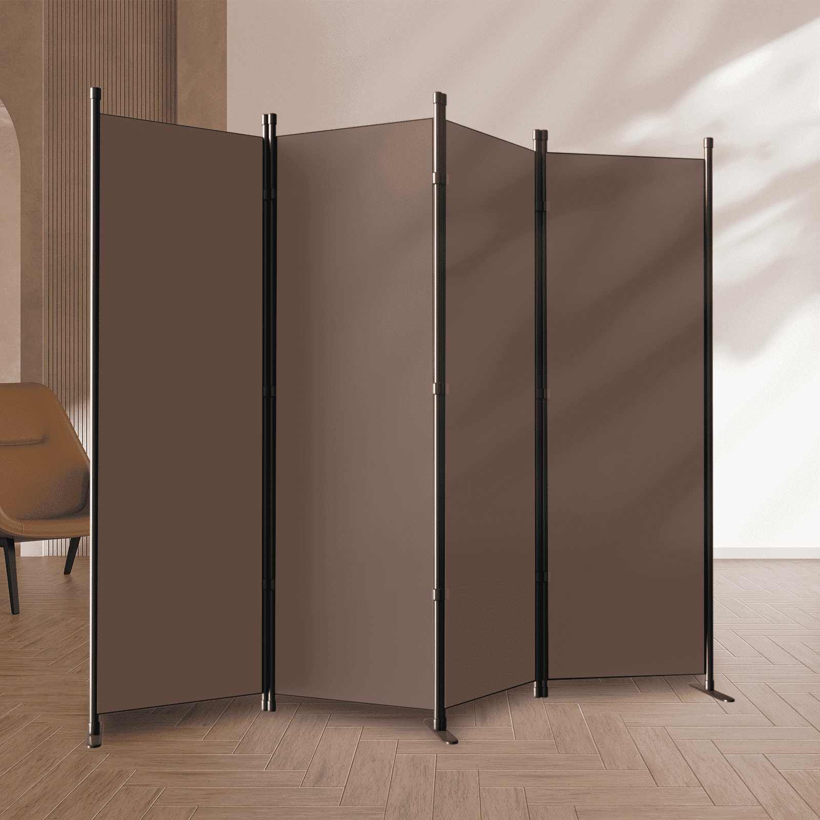 Room Divider Portable Room Dividers and Folding Privacy Screens, 88'' W ...