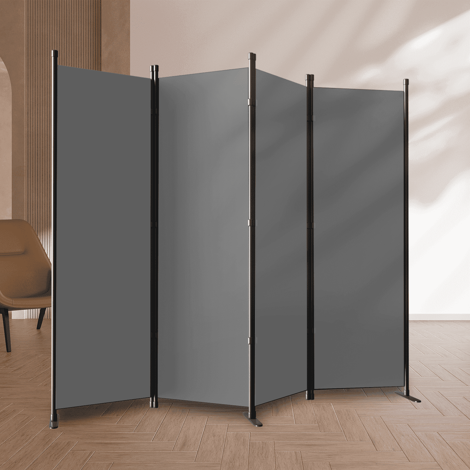 Room Divider Portable Room Dividers and Folding Privacy Screens, 88'' W ...