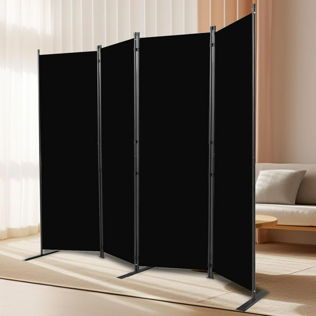 Room Divider Portable and Folding Privacy Screen, 4 Panel Room Divider ...