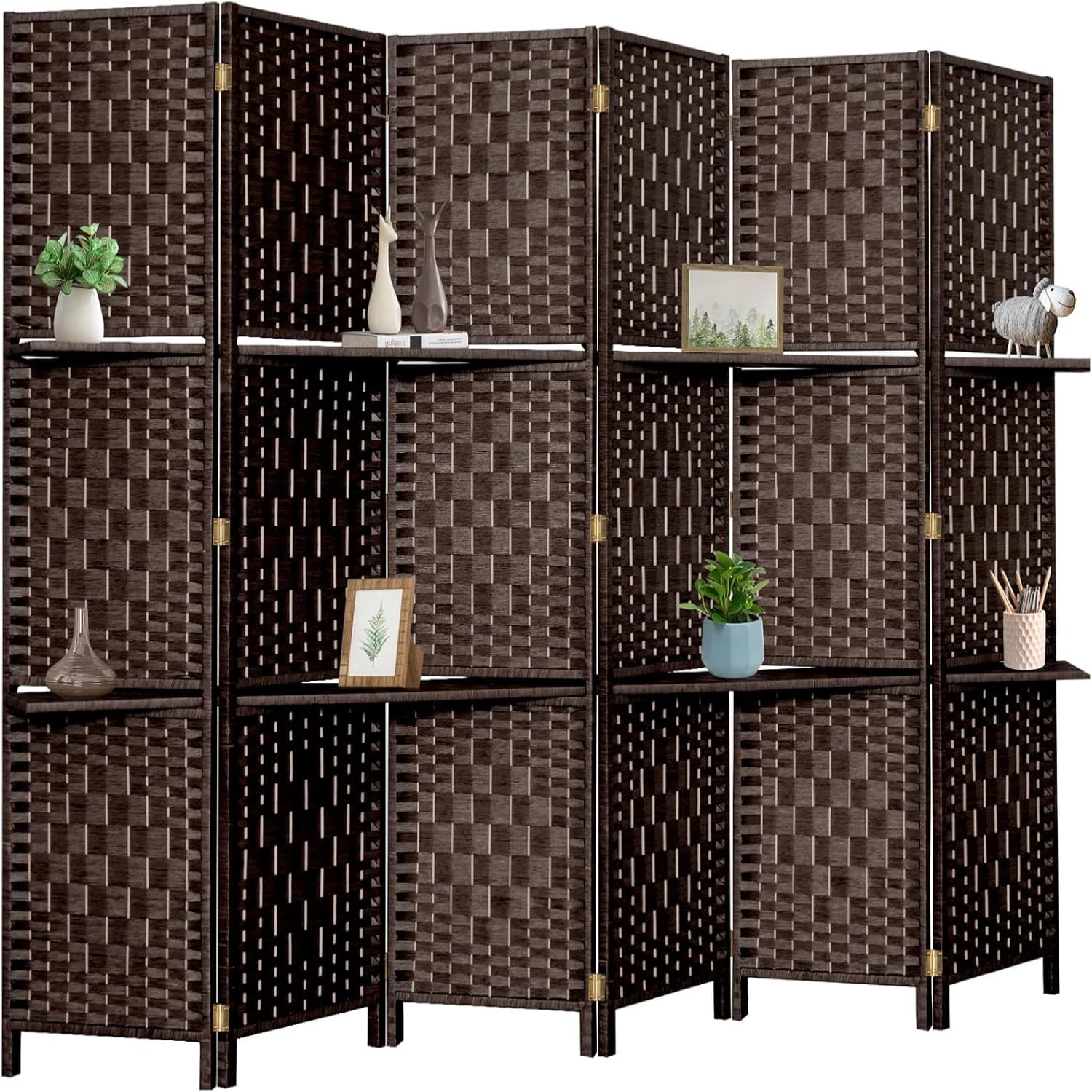 Room Divider with Shelves Room Dividers and Folding Privacy Screens ...