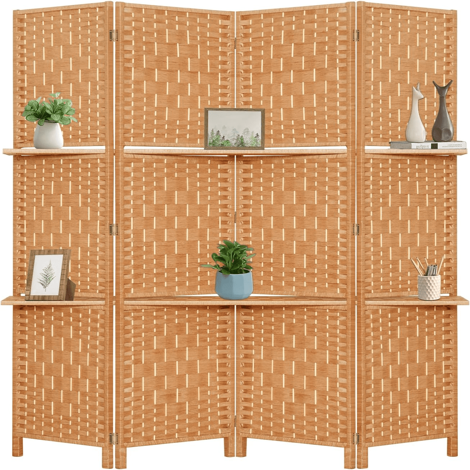 Room Divider with Shelves Room Dividers and Folding Privacy Screens ...