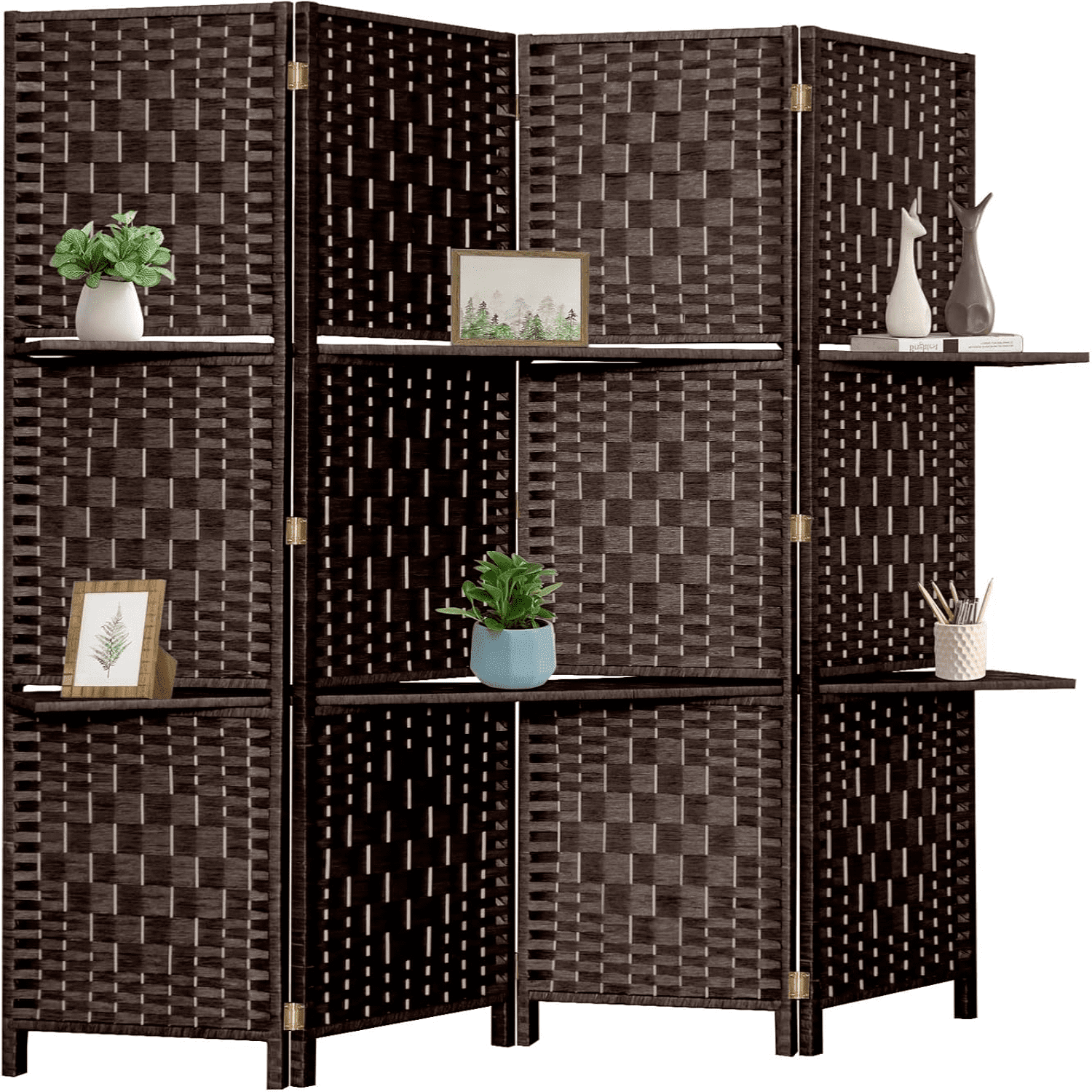 Room Divider with Shelves Room Dividers and Folding Privacy Screens ...