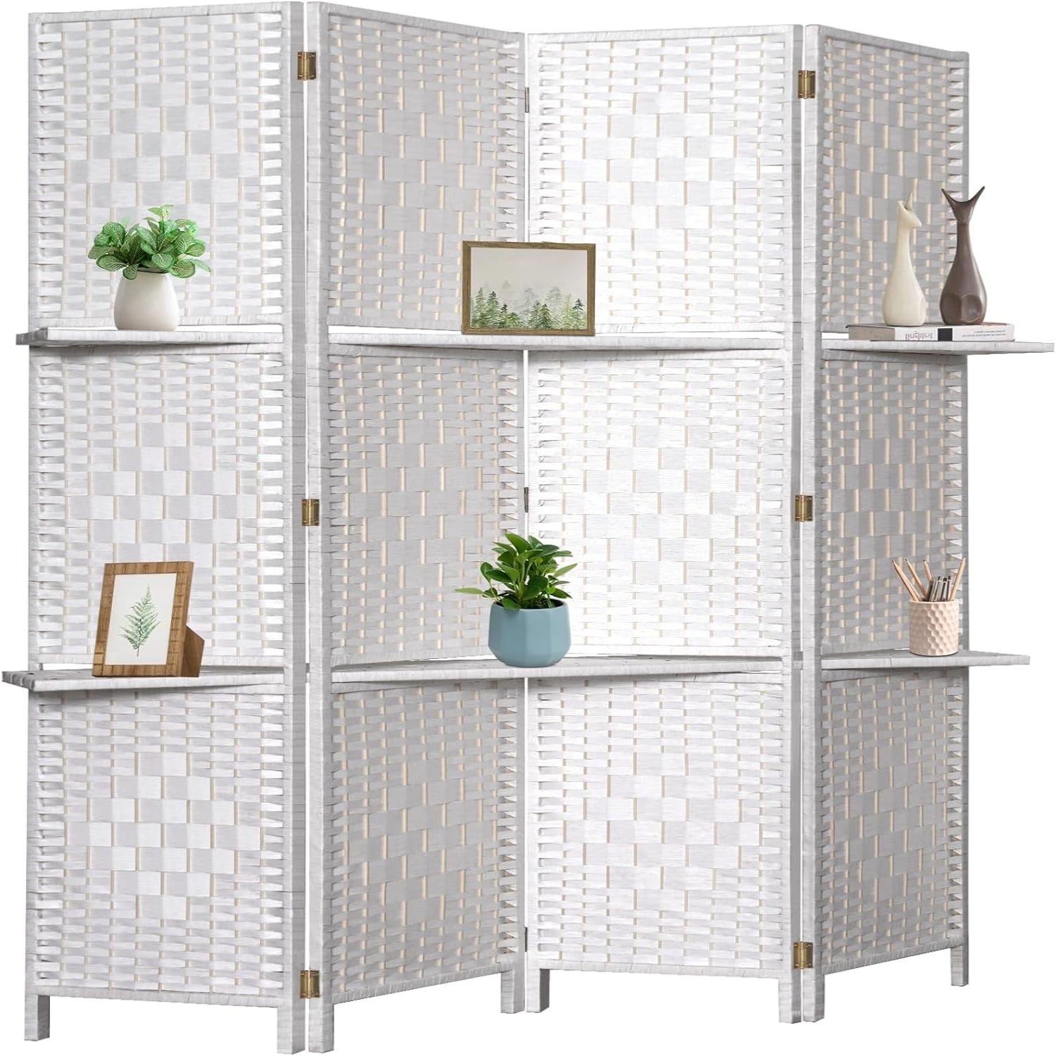Room Divider with Shelves Room Dividers and Folding Privacy Screens ...