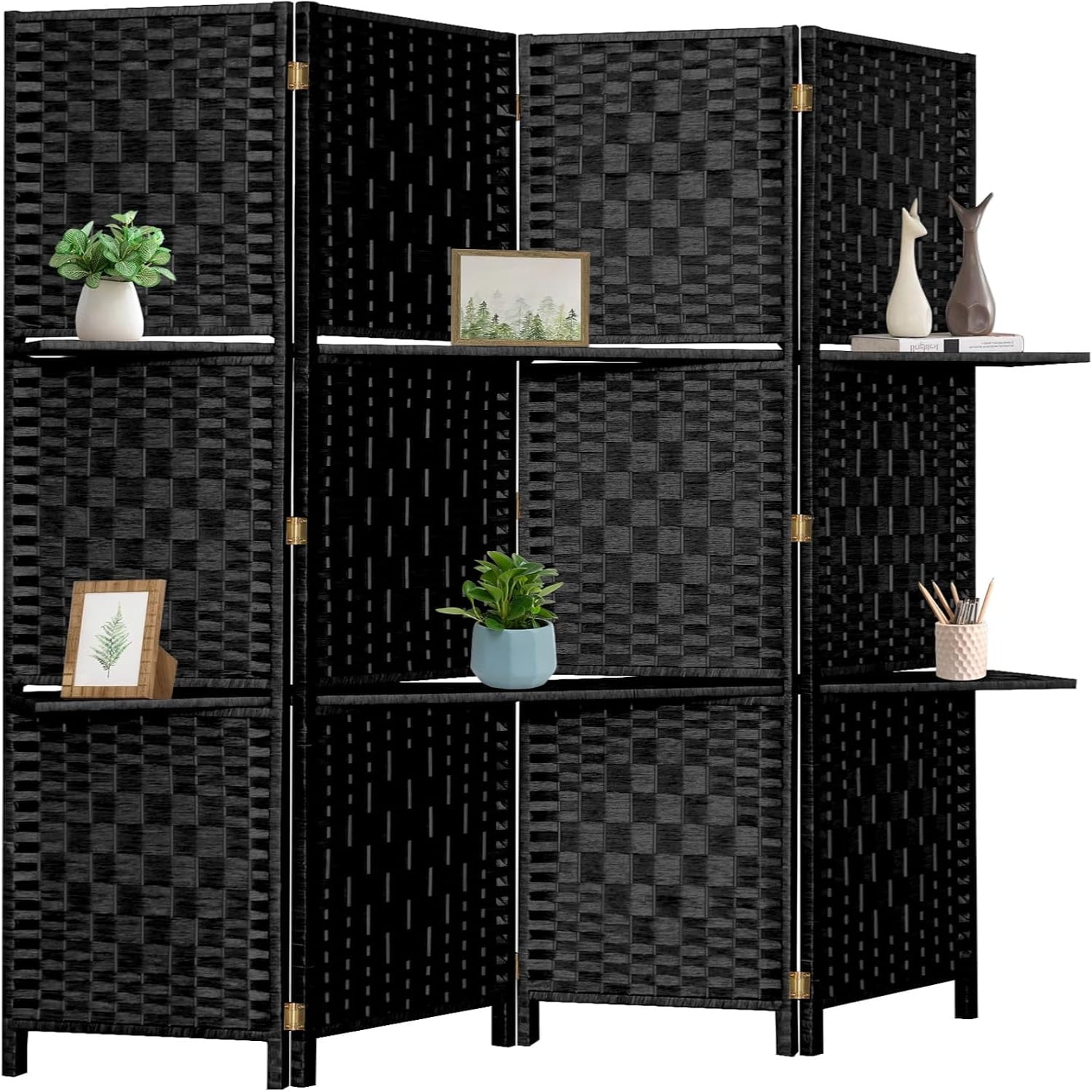 Room Divider with Shelves Room Dividers and Folding Privacy Screens ...