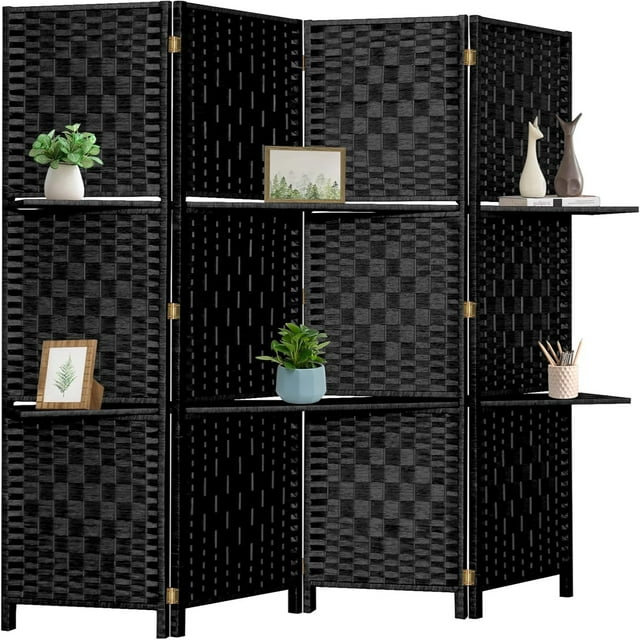 Room Divider with Shelves Room Dividers and Folding Privacy Screens ...