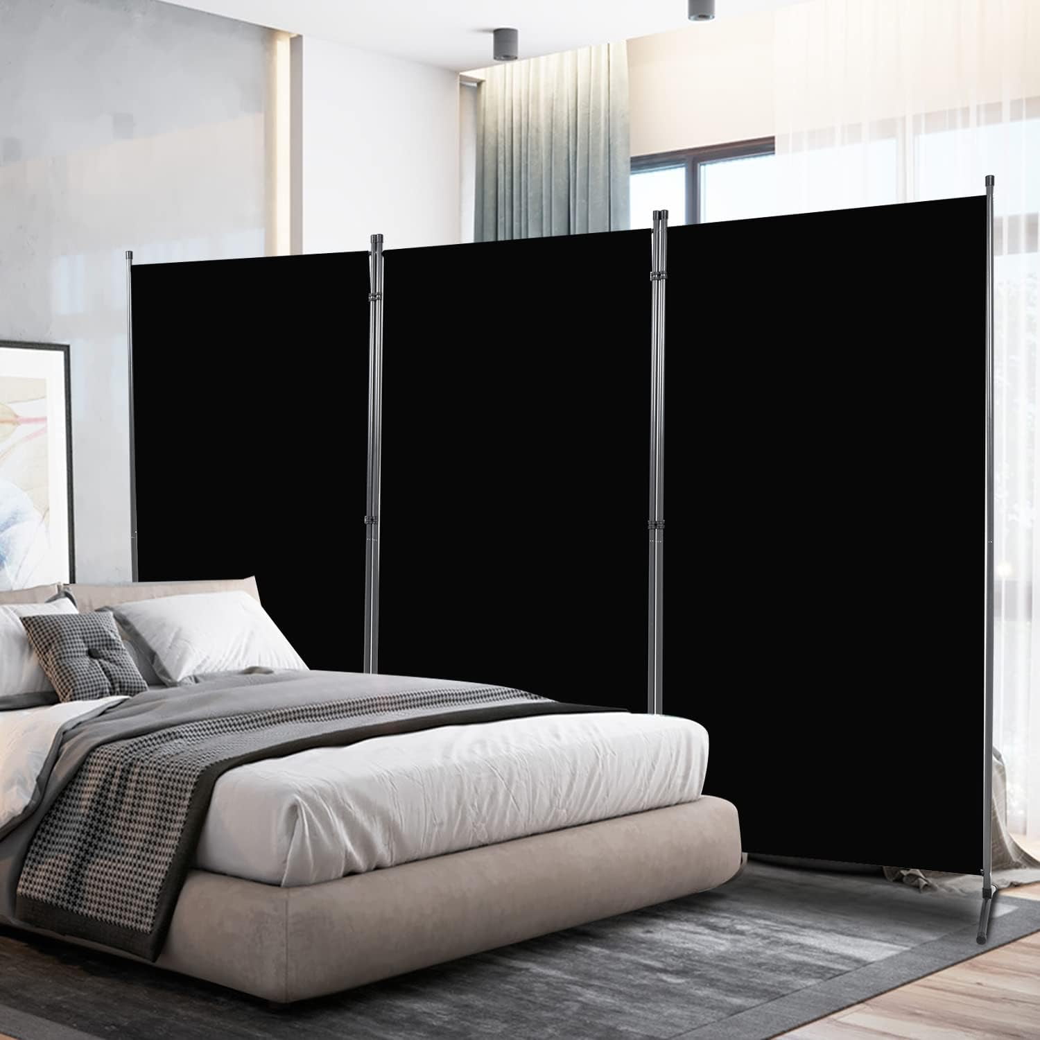 Room Divider Single Panel Privacy Screen, 71''x72''H Large Divider for ...