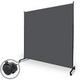 Room Divider Single Panel Privacy Screen, Wide Rolling Wall Divider ...