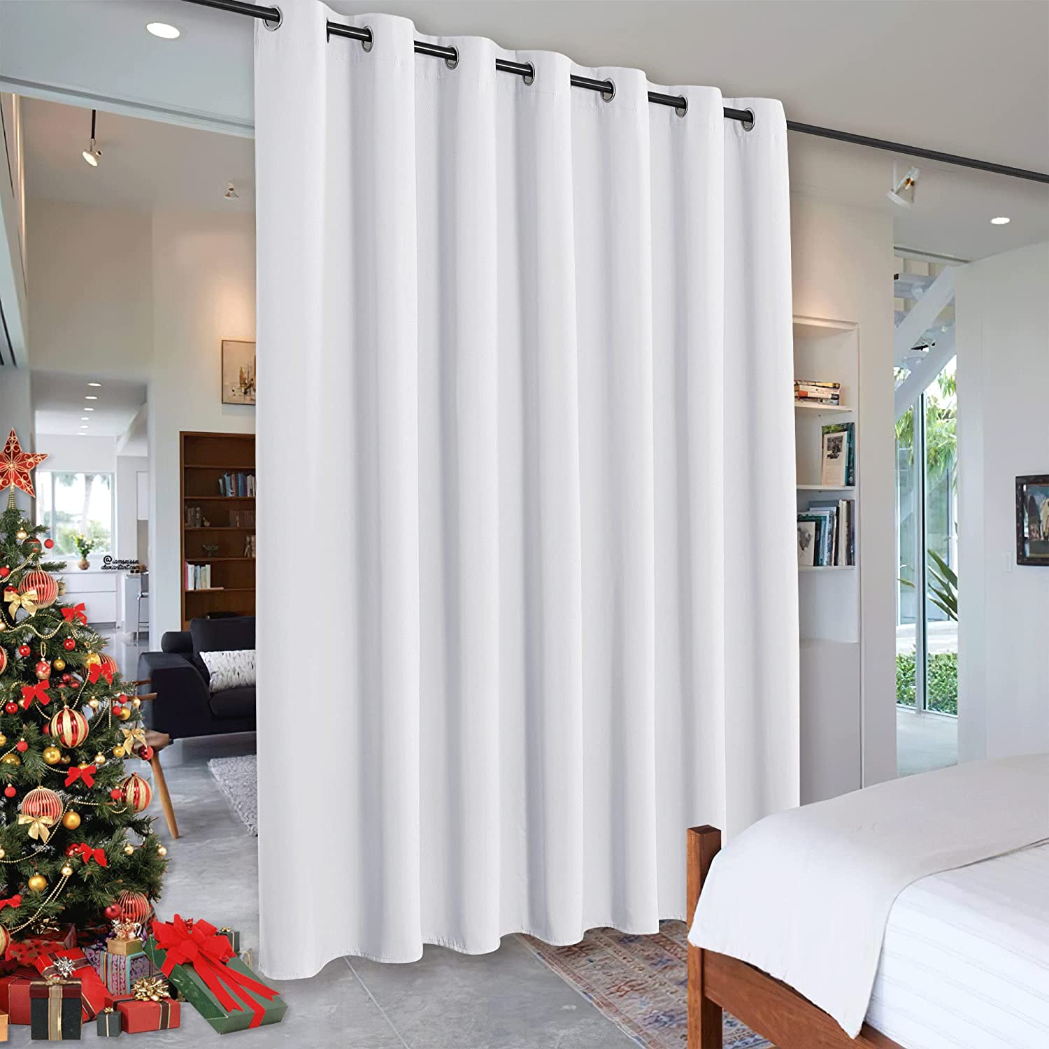 Room Divider for Space, Furniture Protect Ceiling to Floor Blackout ...