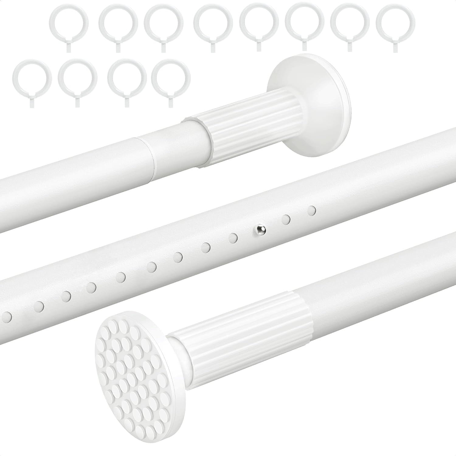 Room Divider Spring Tension Curtain Rod 43 to 63 inches,Adjustable ...