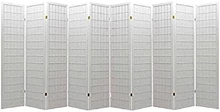 Room Divider Square Design 10 Panel White - Walmart.com