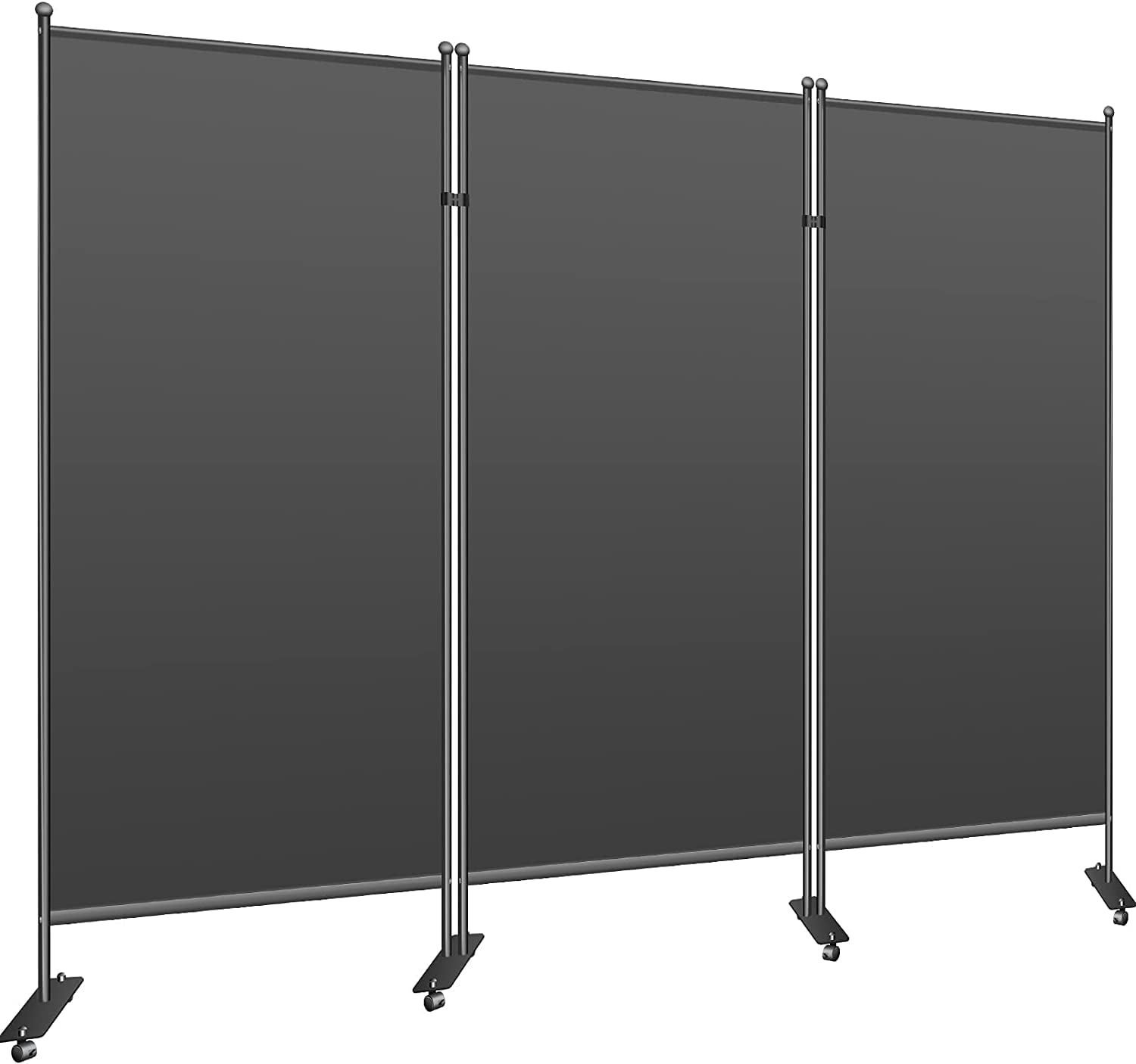 Room Divider on Wheels 3-Panel, 102" W X 71" H Room Dividers and ...