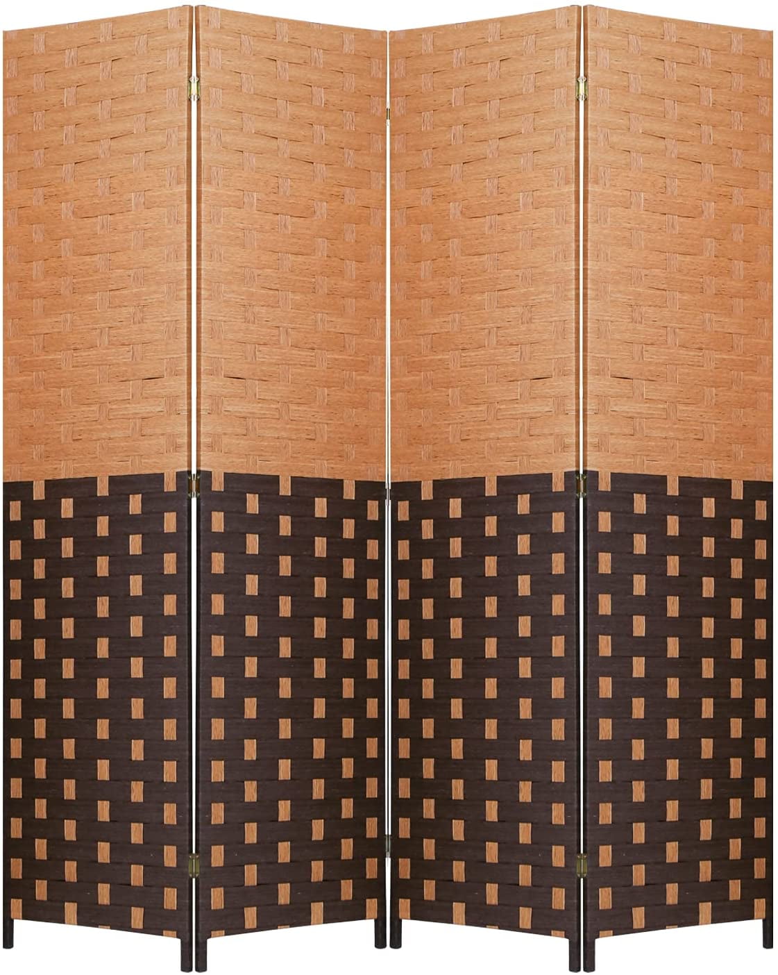 Room Divider Wood Screen Wood Mesh Woven Design Room Screen Divider ...