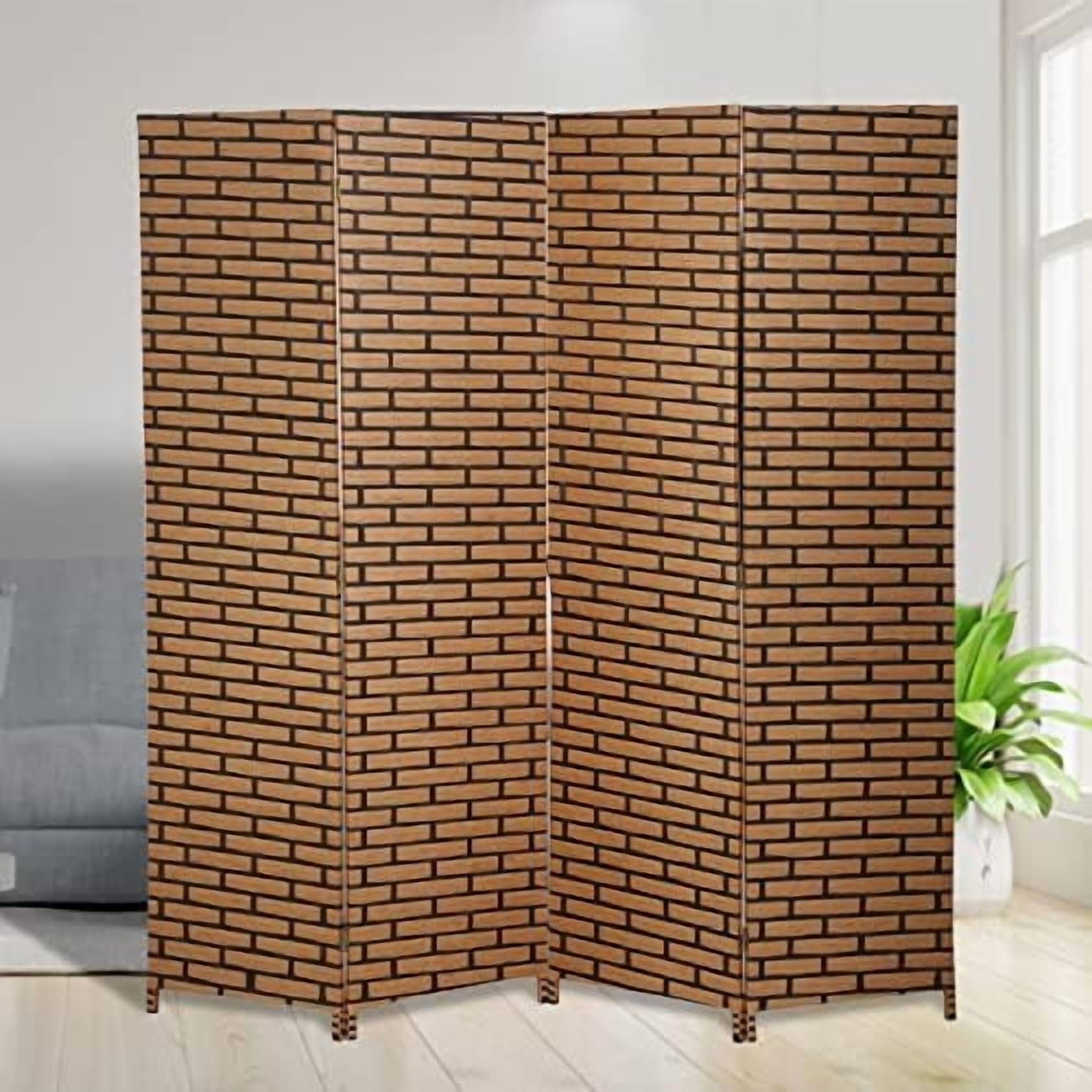 Room Dividers and Folding Privacy Screens, 4 Panel 6 Ft Fold Up ...