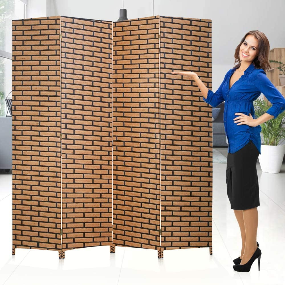Room Dividers and Folding Privacy Screens 4 Panel 6 ft Foldable ...