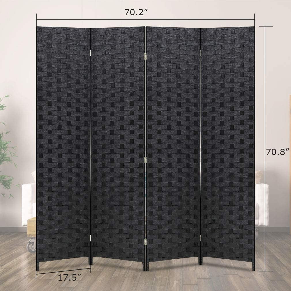 Room Dividers and Folding Privacy Screens 4 Panel 6 ft Foldable ...