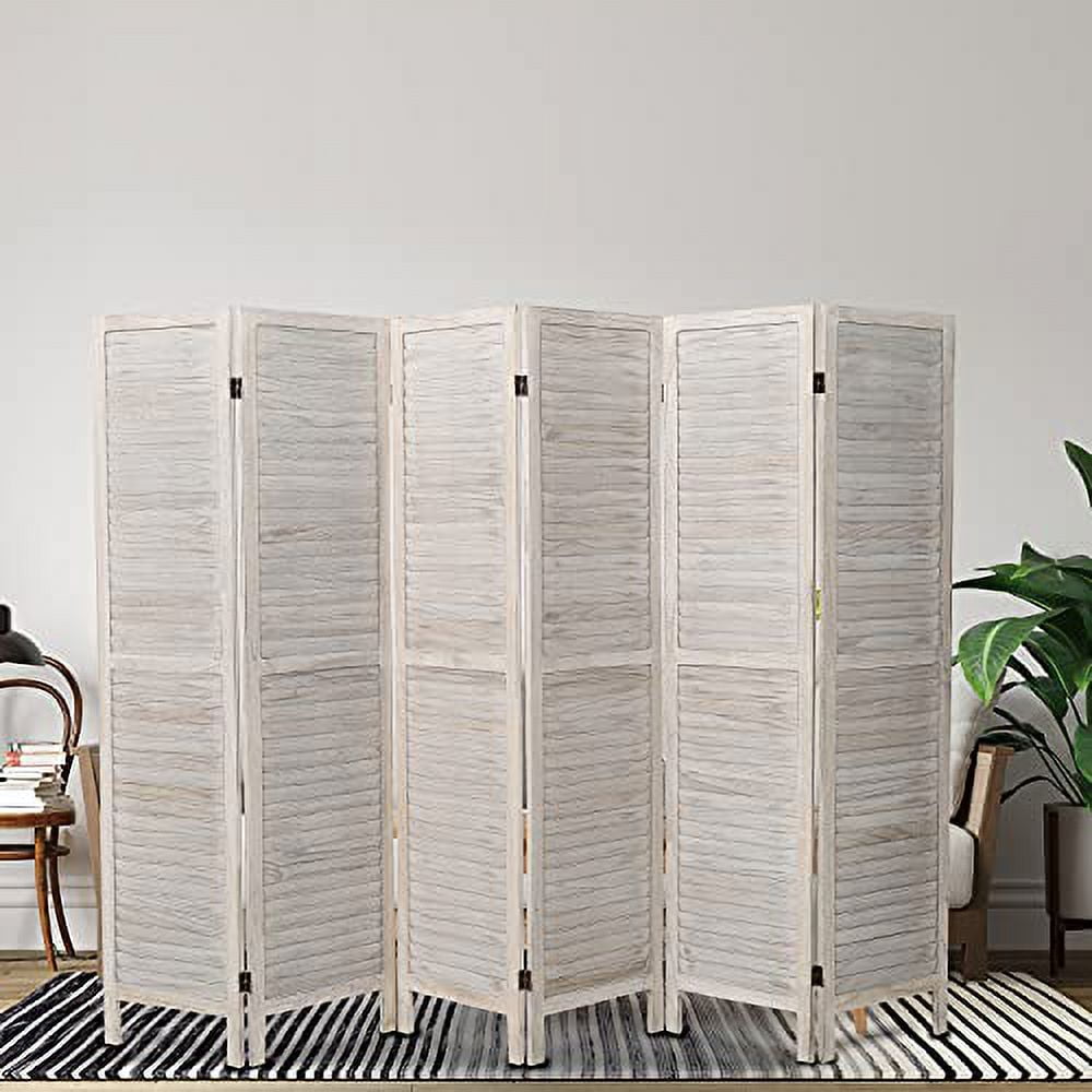 Room Dividers and Folding Privacy Screens, 6 Panels Room Divider, 5.6 ...