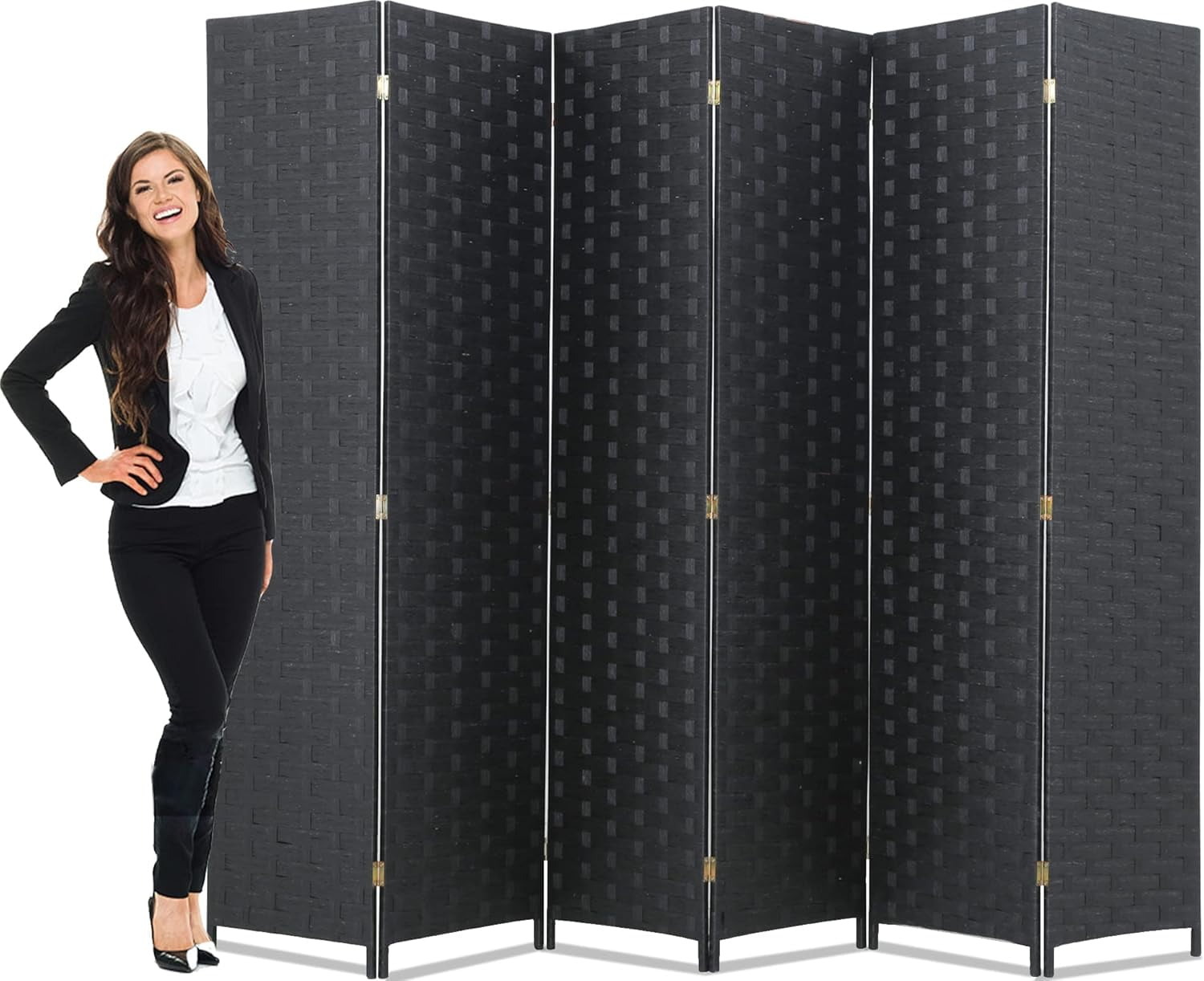 Room Dividers Privacy Screen 6 Panel Partitions Room Dividers Wall ...