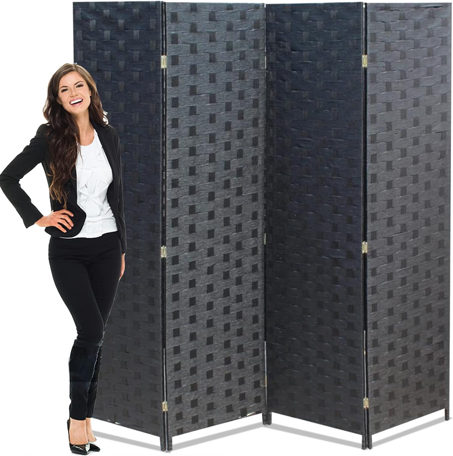 Room Dividers Wall Privacy Partition 4 Panel 6 Feet Foldable Screen ...