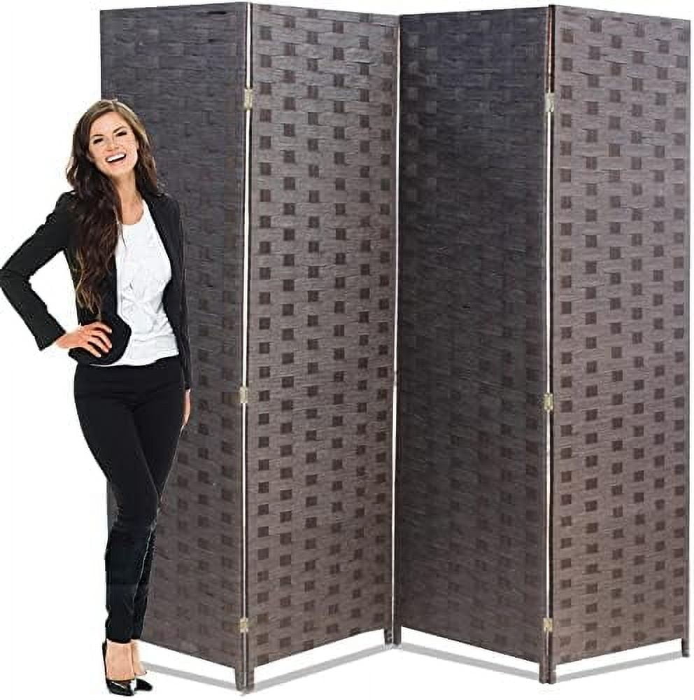 Room Dividers Wall Privacy Screen Partitions 4 Panel 6 Feet Foldable ...