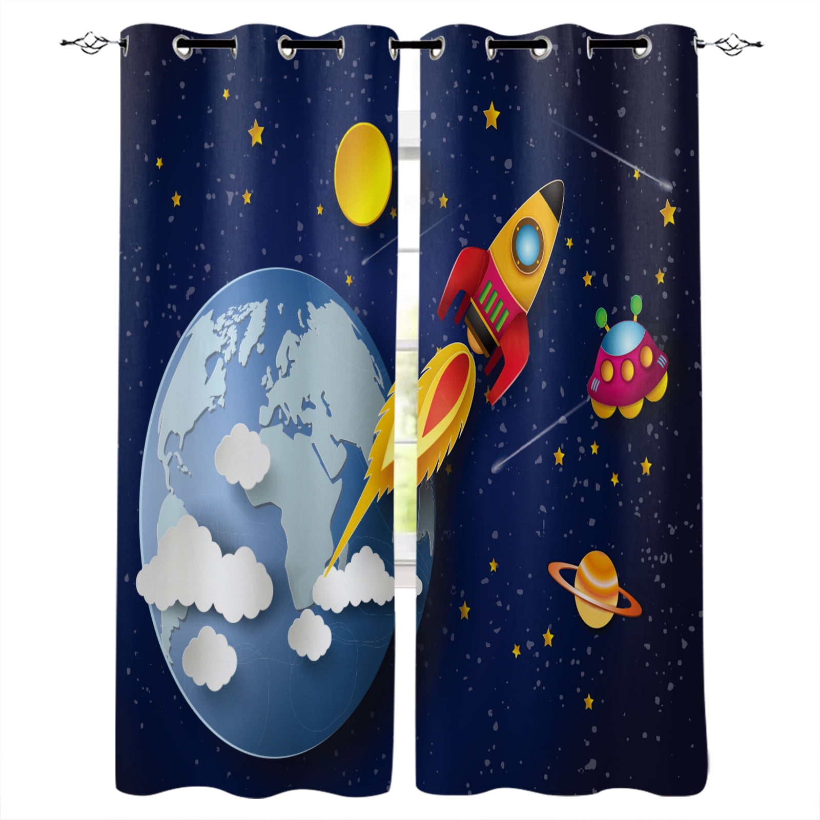 Room Kids Room Living Window Large Curtains Room Valance Curtains ...