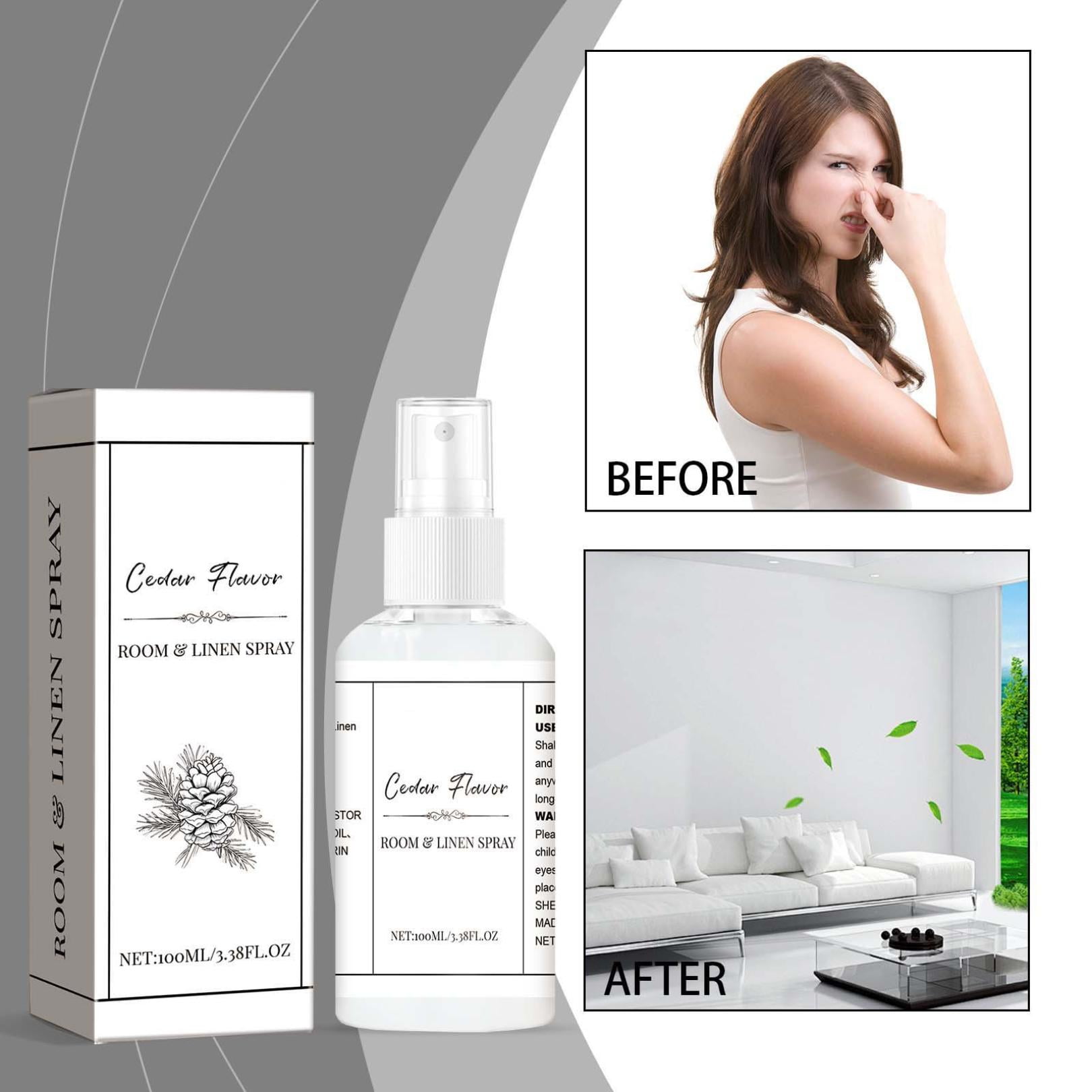 Room and Linen Spray, Long-Lasting Deodorizer with Cedarwood Oil ...